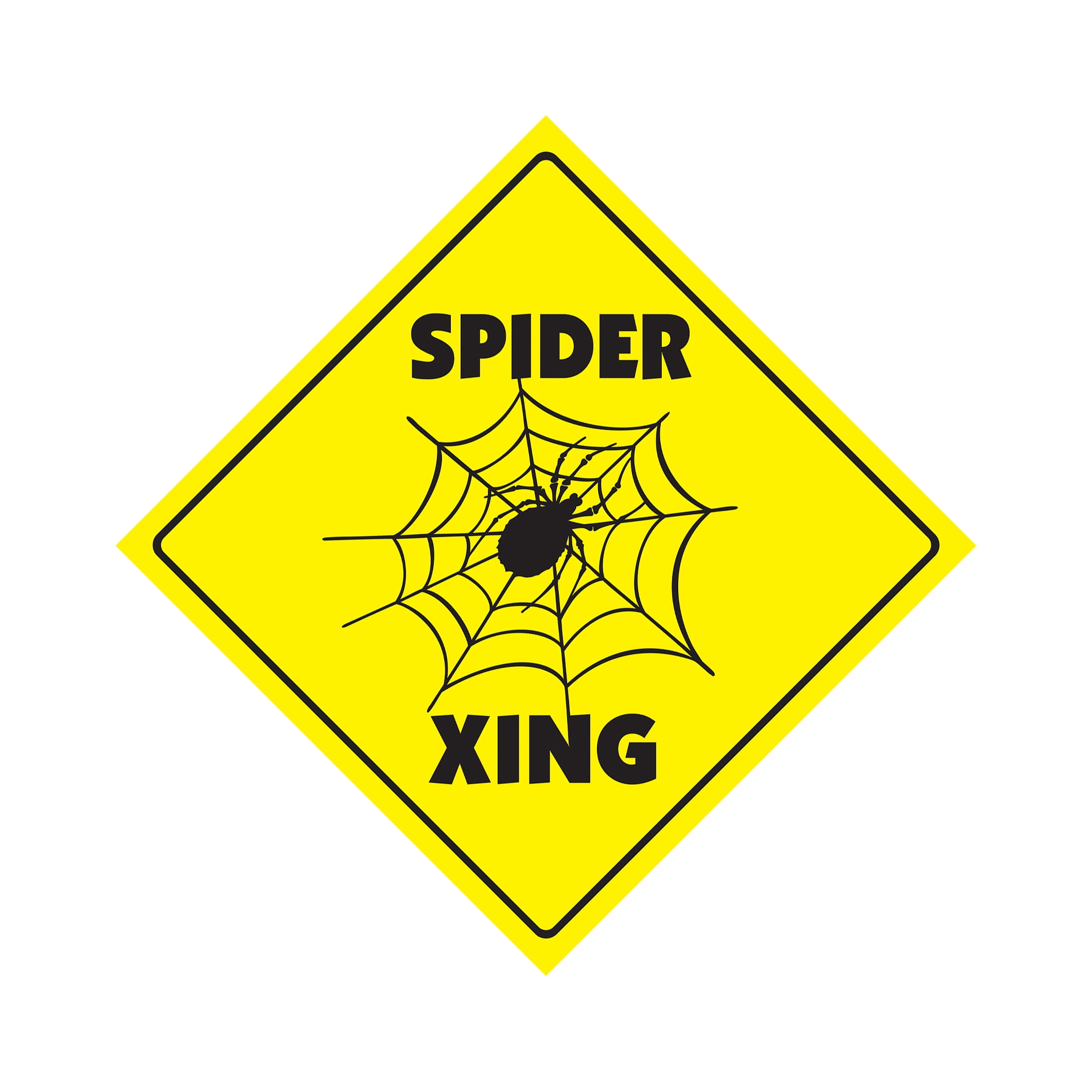 Spider Crossing Decal Zone Xing | Indoor/Outdoor | 10" Tall new spider ...