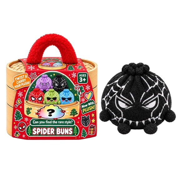 Spider Edition Dumpling Squishy Stress Relief Toy, Plush Superhero Bun ...