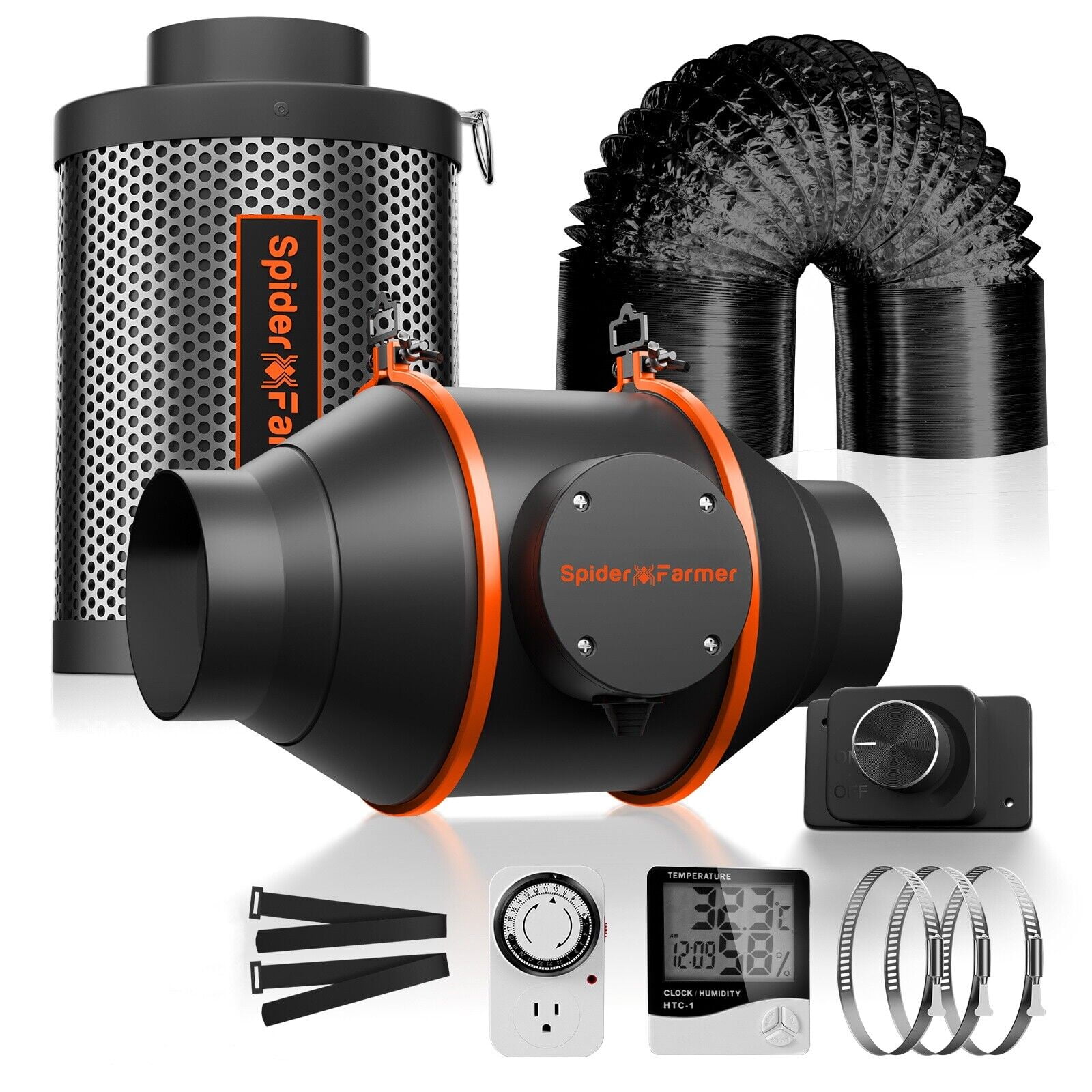 Spider Farmer 4-Inch 205 CFM Inline Fan Kits with Philippines | Ubuy