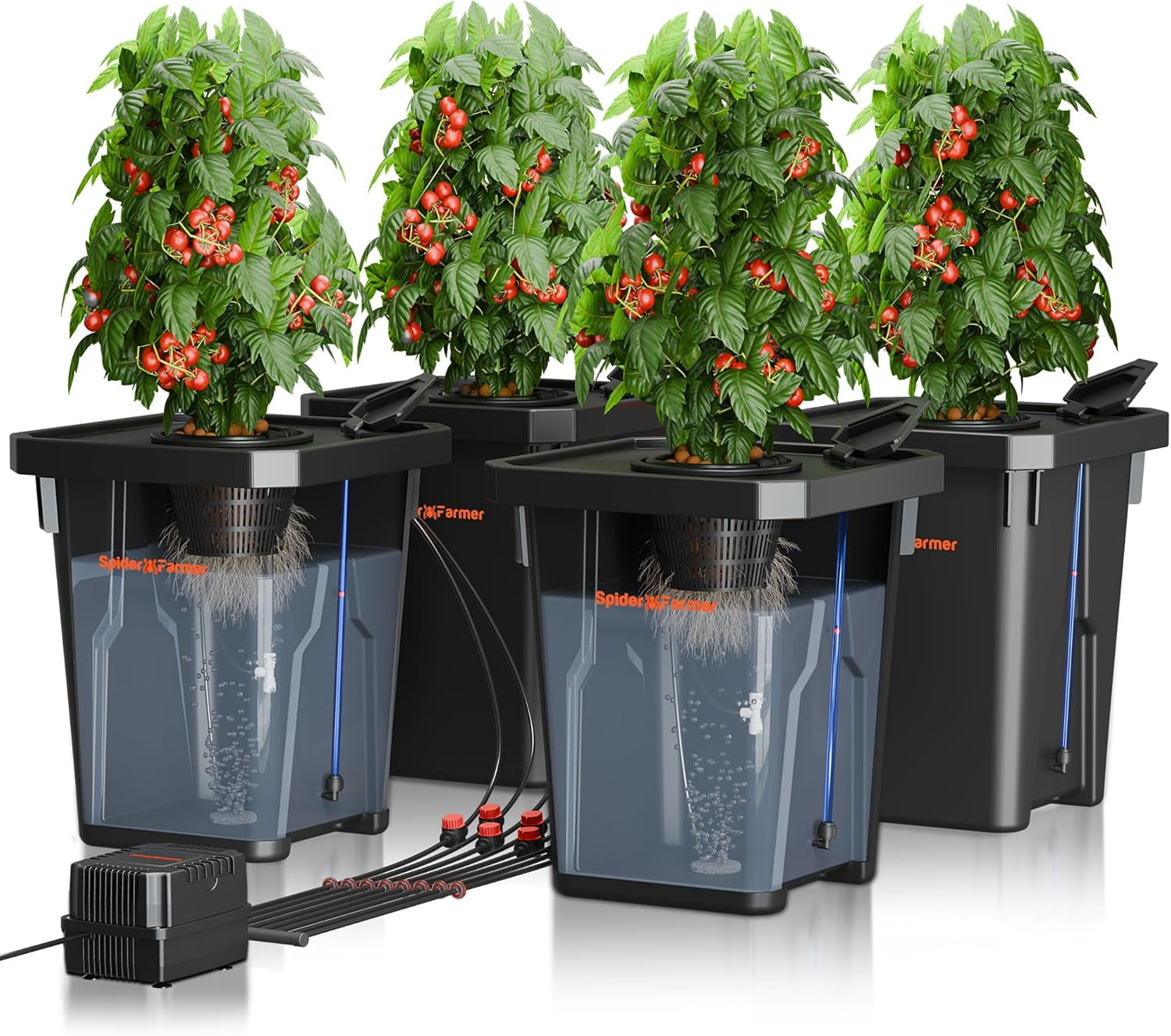 Spider Farmer DWC Hydroponics Grow System with 7-Gallon Deep Water ...