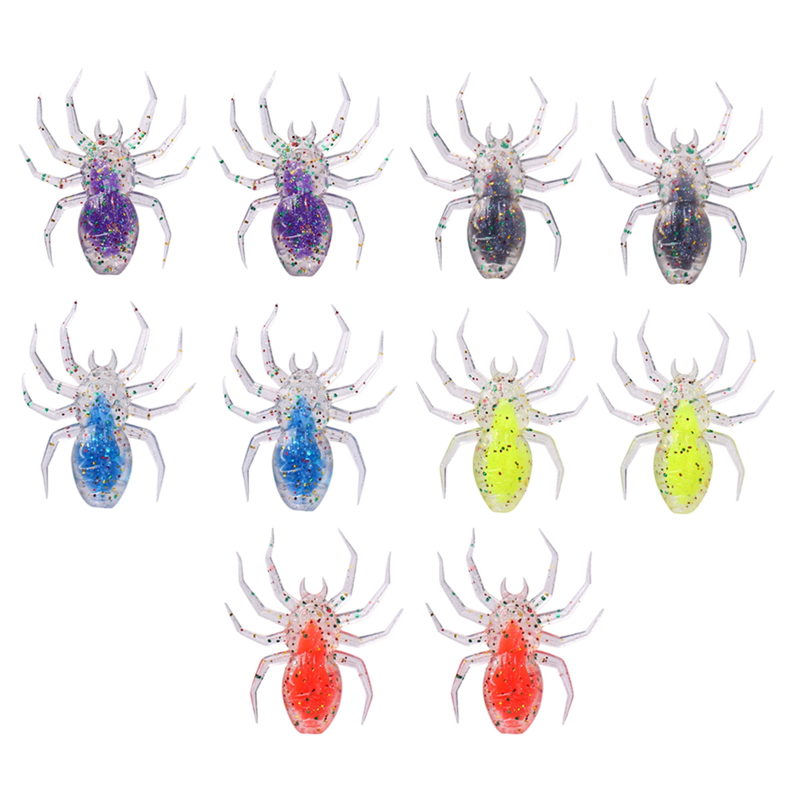 Spider Fishing Lure, 10 Pcs Artificial Spider Bait, Fishing Lure for ...