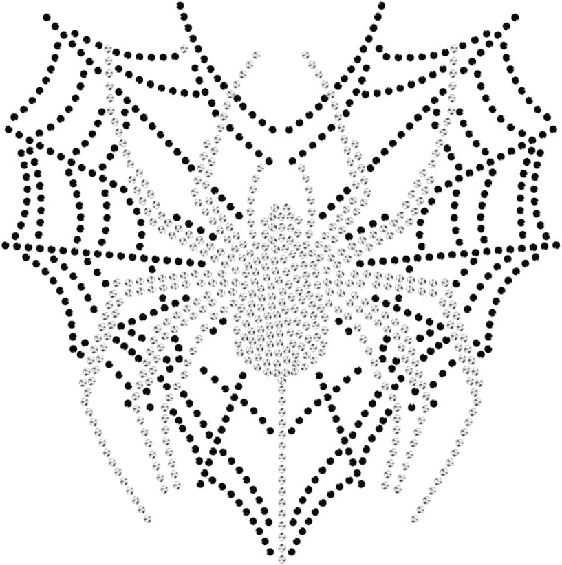 Spider Heart Iron on Rhinestones Transfer 11.69x8.27 Inch Heat Transfer ...