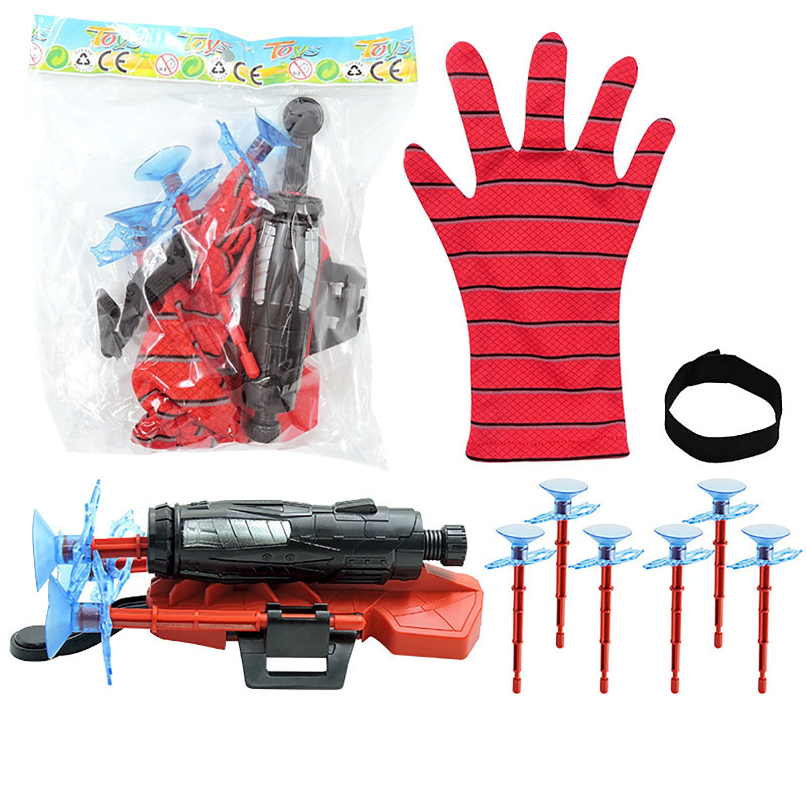 Spider Hero Man Action Figures Web Wrist Toy-Rope ,USB Recharger ...