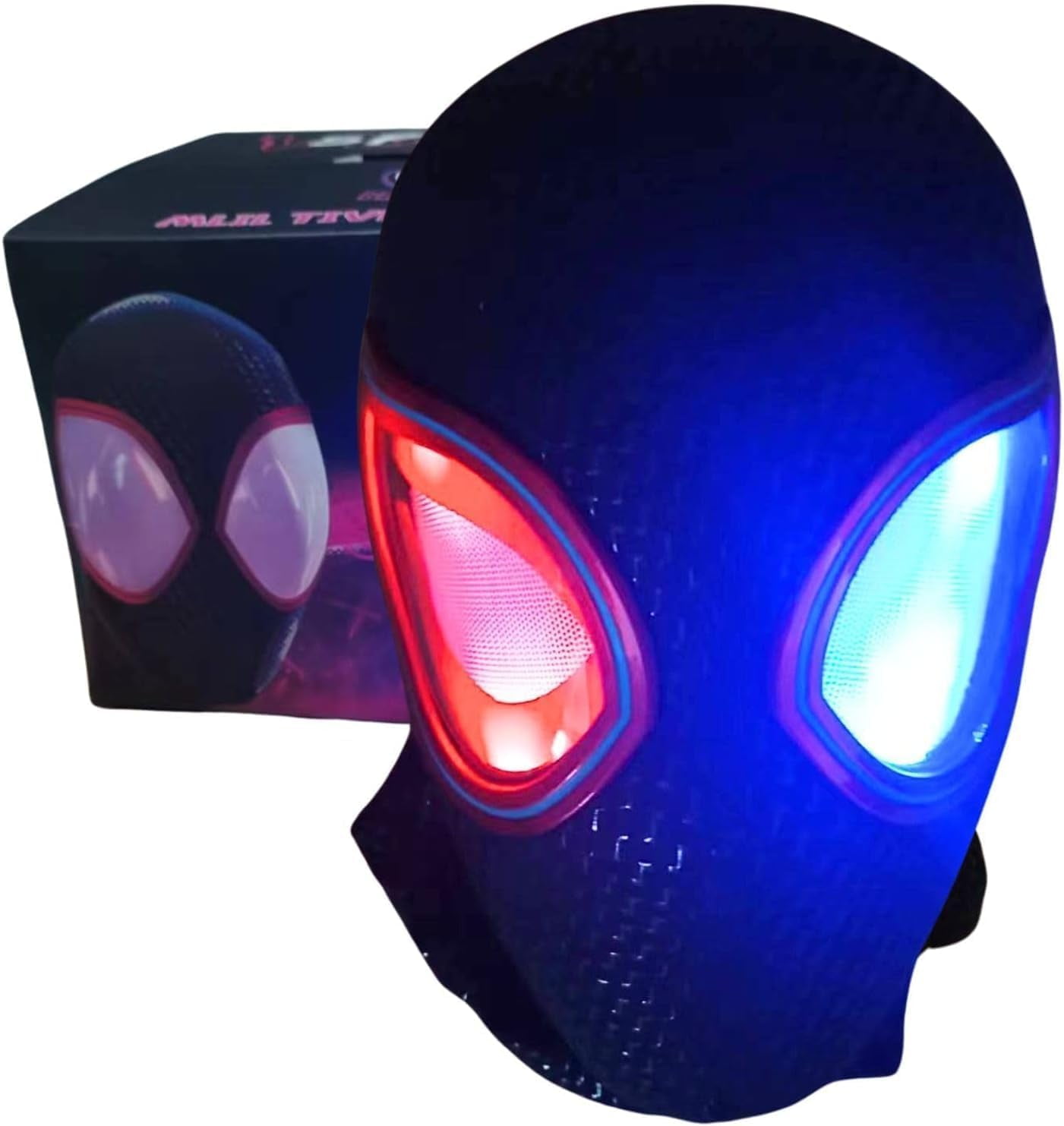 Spider Hero Mask With Moving Eyes & LED Lights, 2025 New Superhero Mile ...