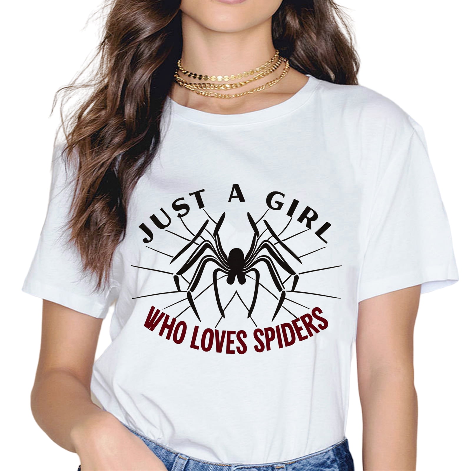 Spider Lover Girl - Just A Girl Who Loves Spiders T-Shirt - Walmart.com