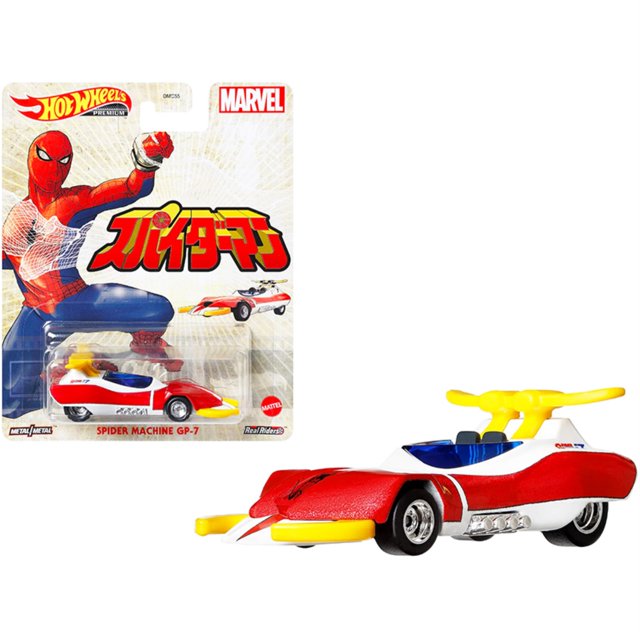 Spider Machine GP-7 White Metallic and Red Metallic "Marvel" Diecast ...