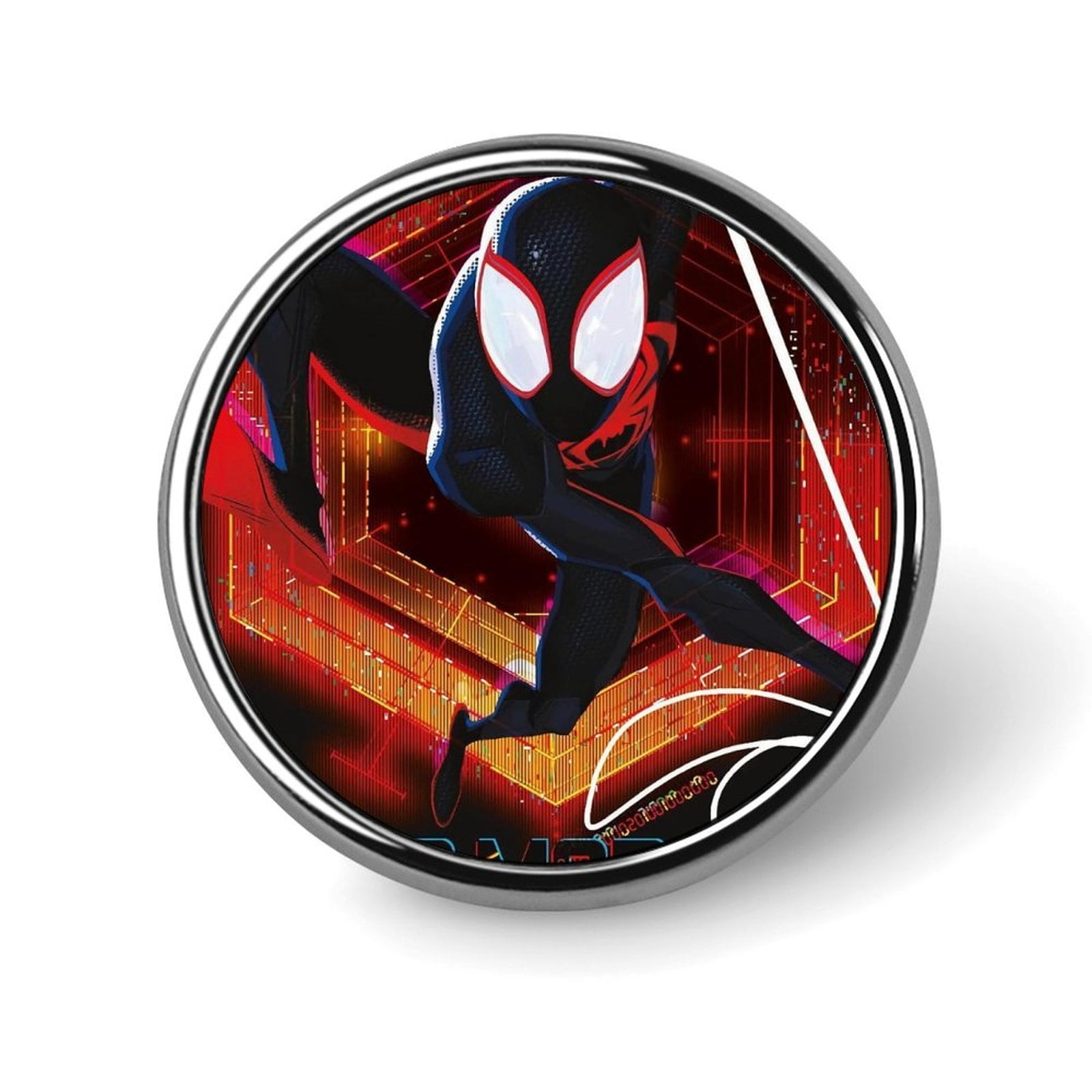 Spider-Man (2) DIY Round Badge Aluminum Alloy Badges Fashionable Lapel ...