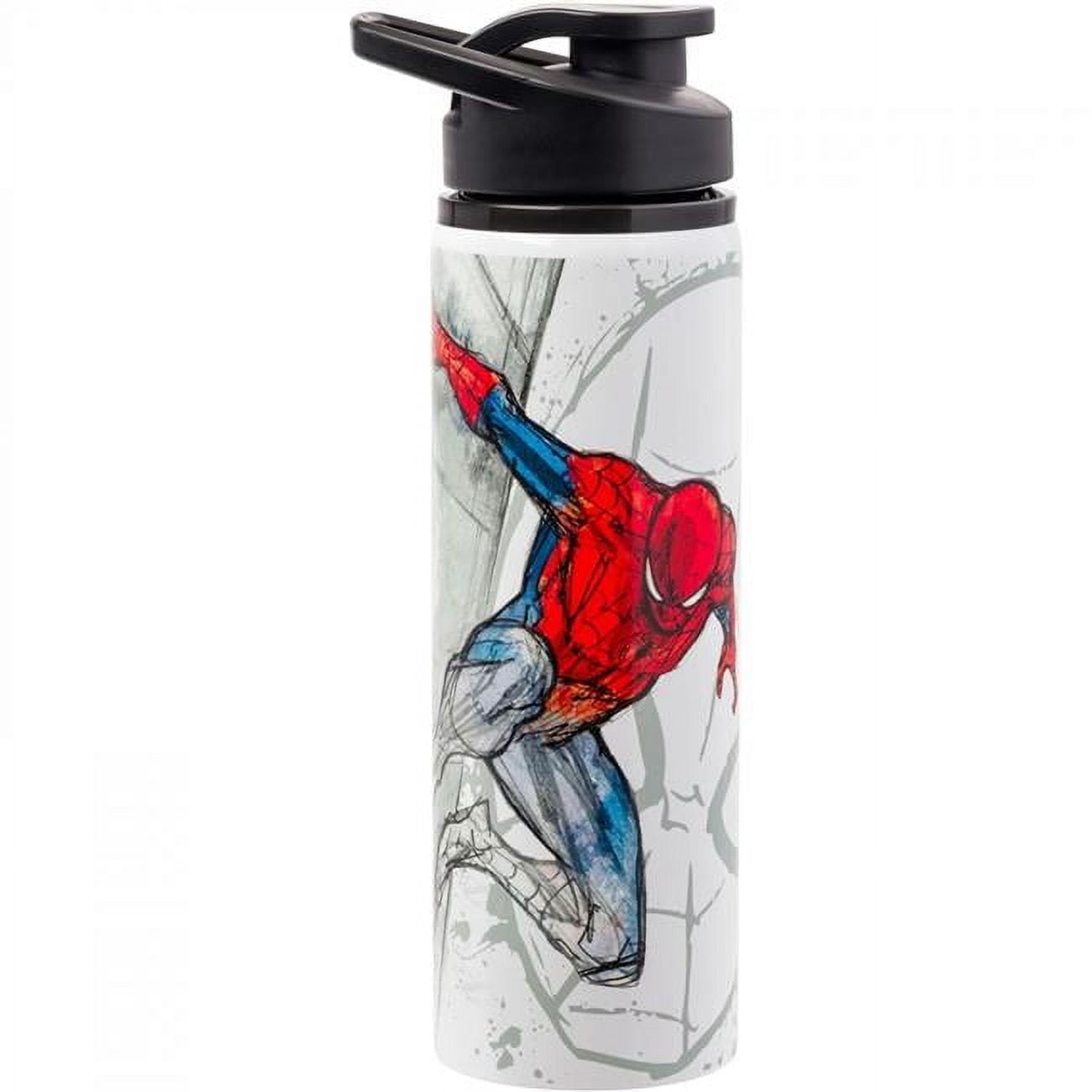 Spider Man 889191 25 oz Wall Slide Water Bottle with Lid Strap ...