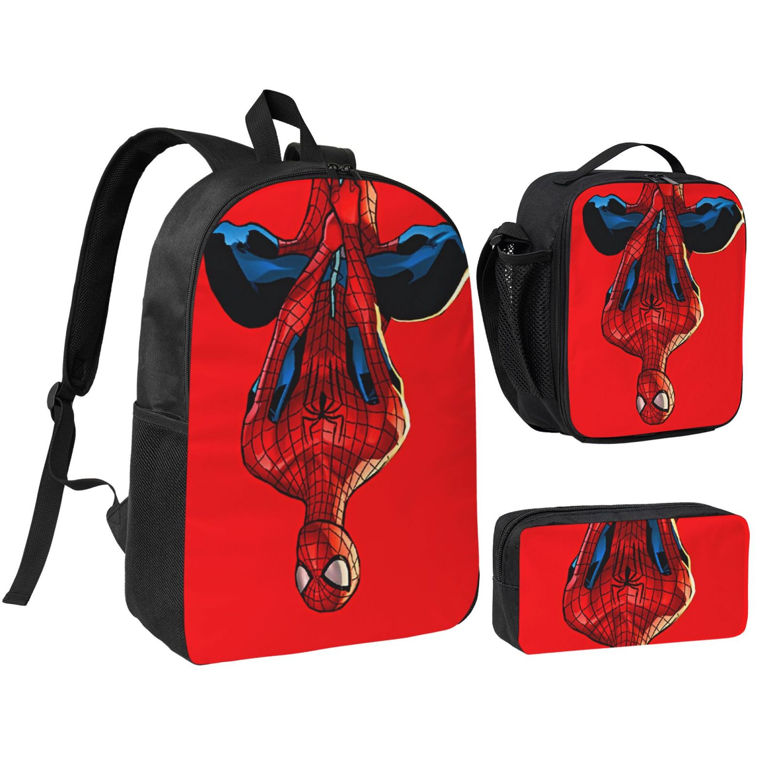 Spider-Man.26 School Backpack with Lunch Box and Pencil Cas Backpack ...