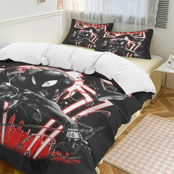 3 Piece Bedding Set Number Cartoon Show Block Comforter Cover Set Cute ...