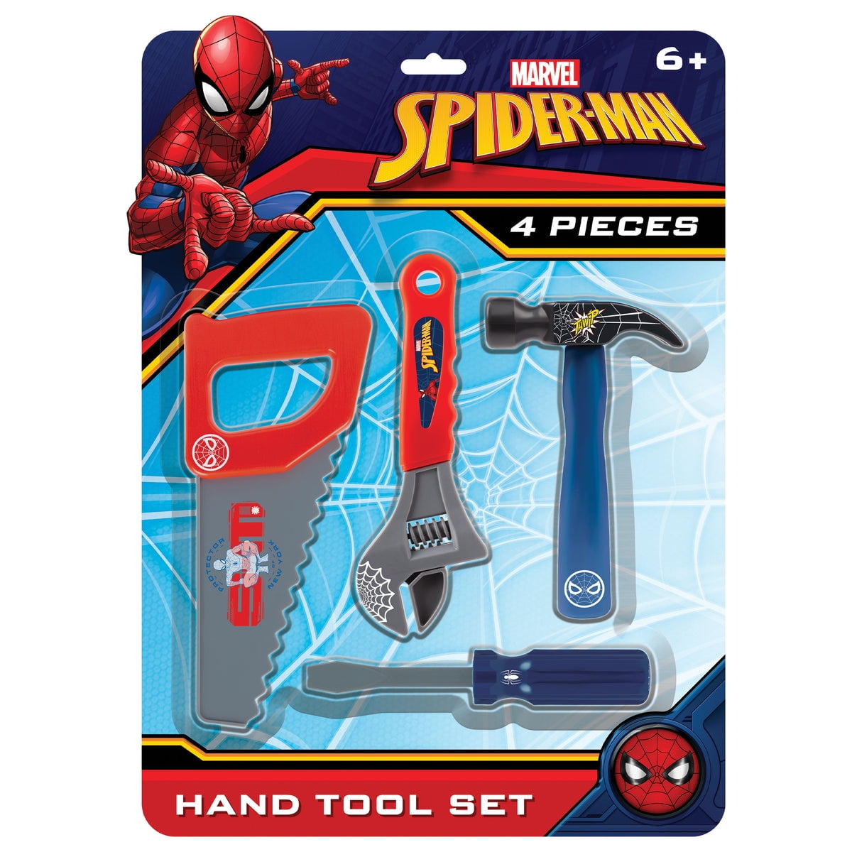 Spider-Man 4 Piece Hand Tool Set - Walmart.com
