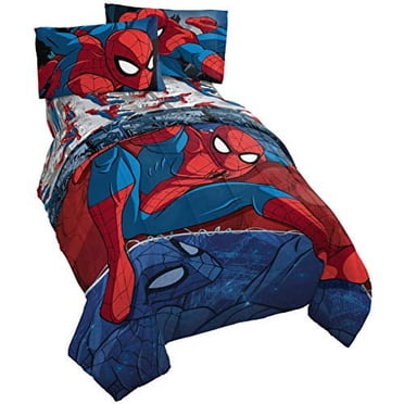 Marvel Avengers Superhero Kids Comforter - 4 Piece Twin Bed Set, 100% ...
