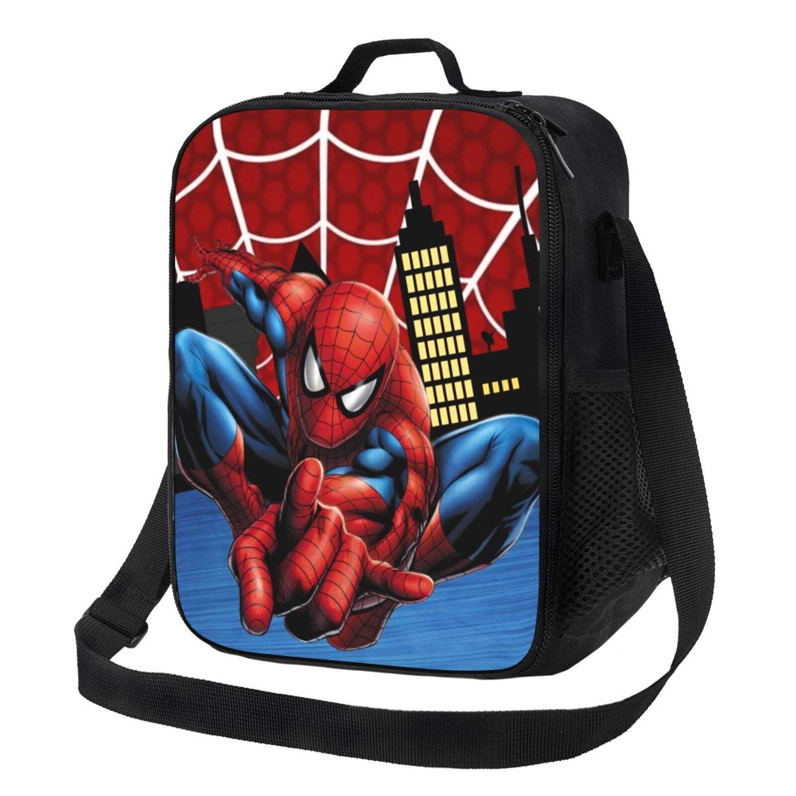 Spider-Man 5 Crossbody Lunch Bag Portable Leakproof Reusable Insulated ...