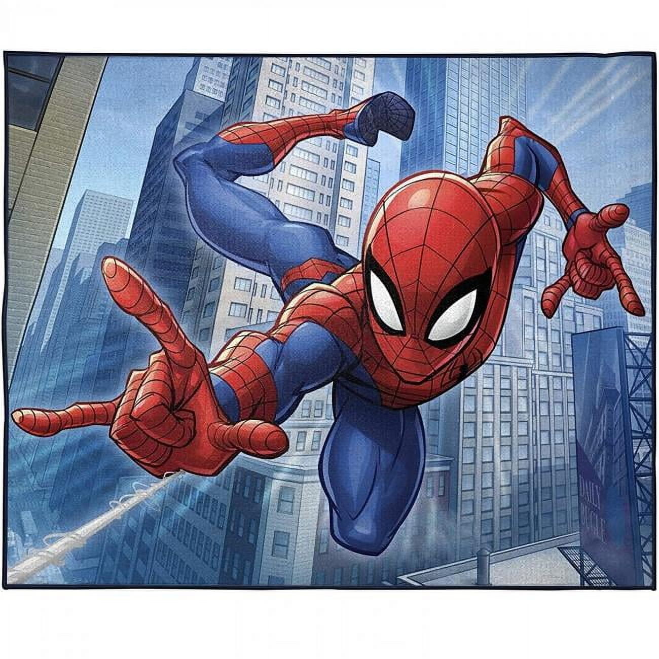 Marvel Spider-Man Kids Decor Area Rug - 820324 Wall Crawler Superhero ...