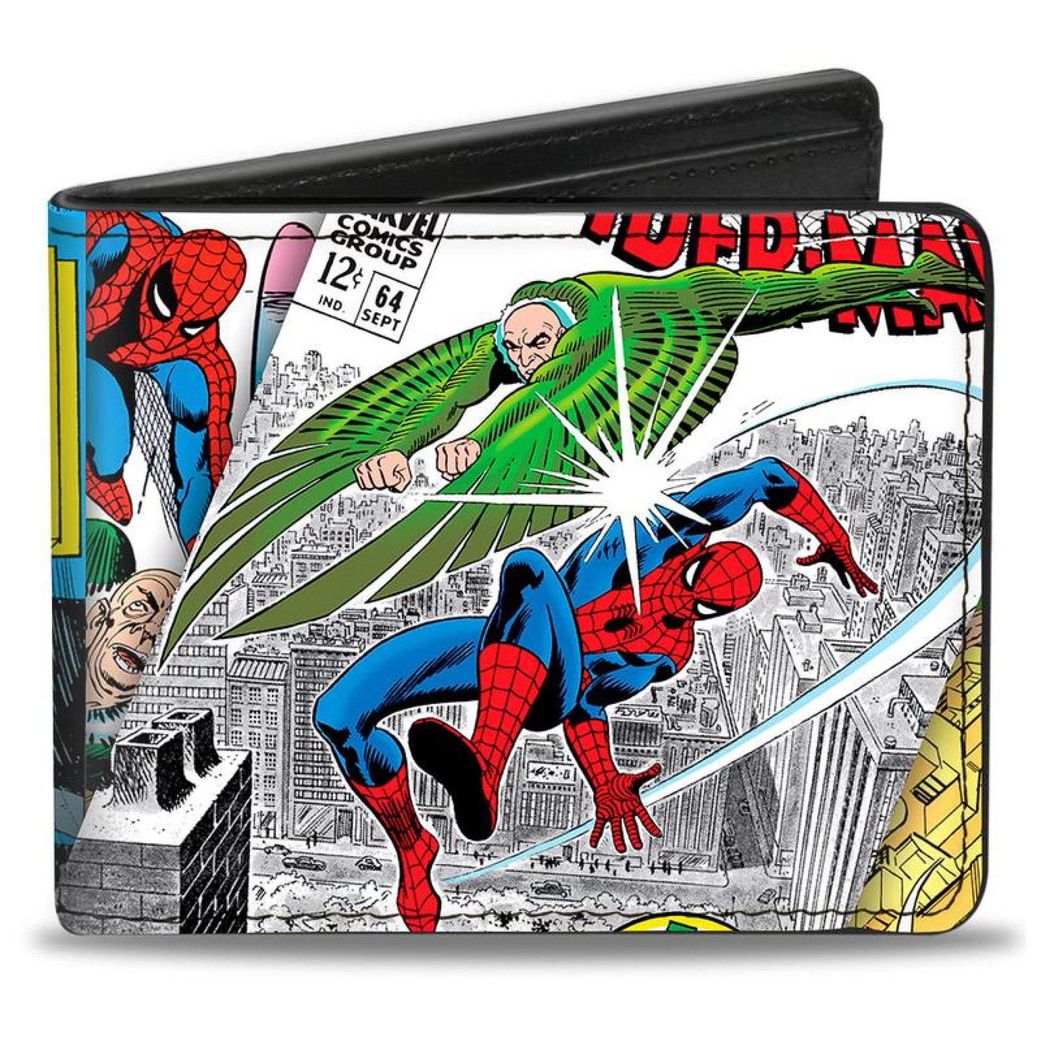 Marvel Comics Wallet, Bifold, Spider Man Vulture Battle Gargoyle Pose ...