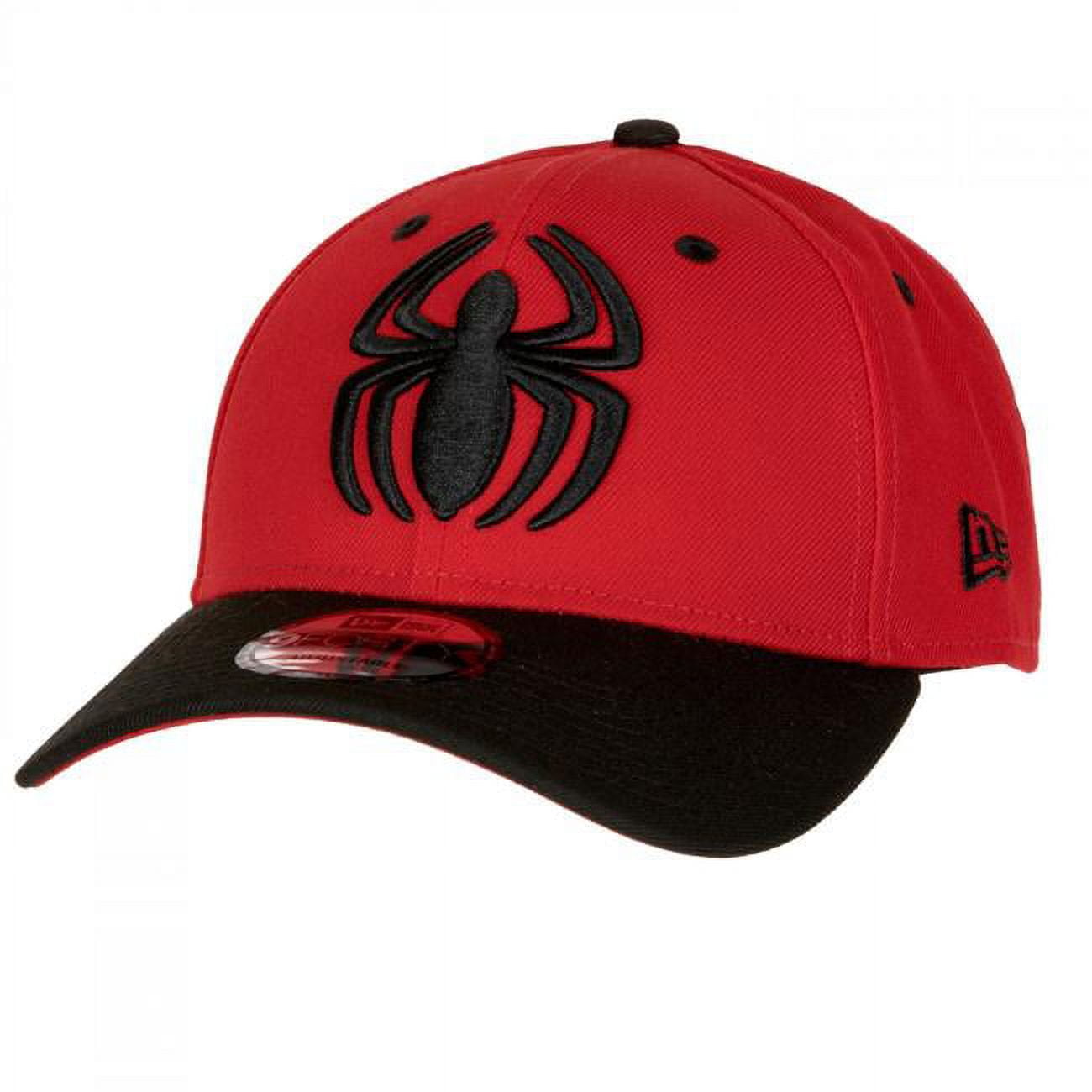 Spider-Man 855128 Spider-Man Logo Black & Red New Era 9Forty Adjustable ...