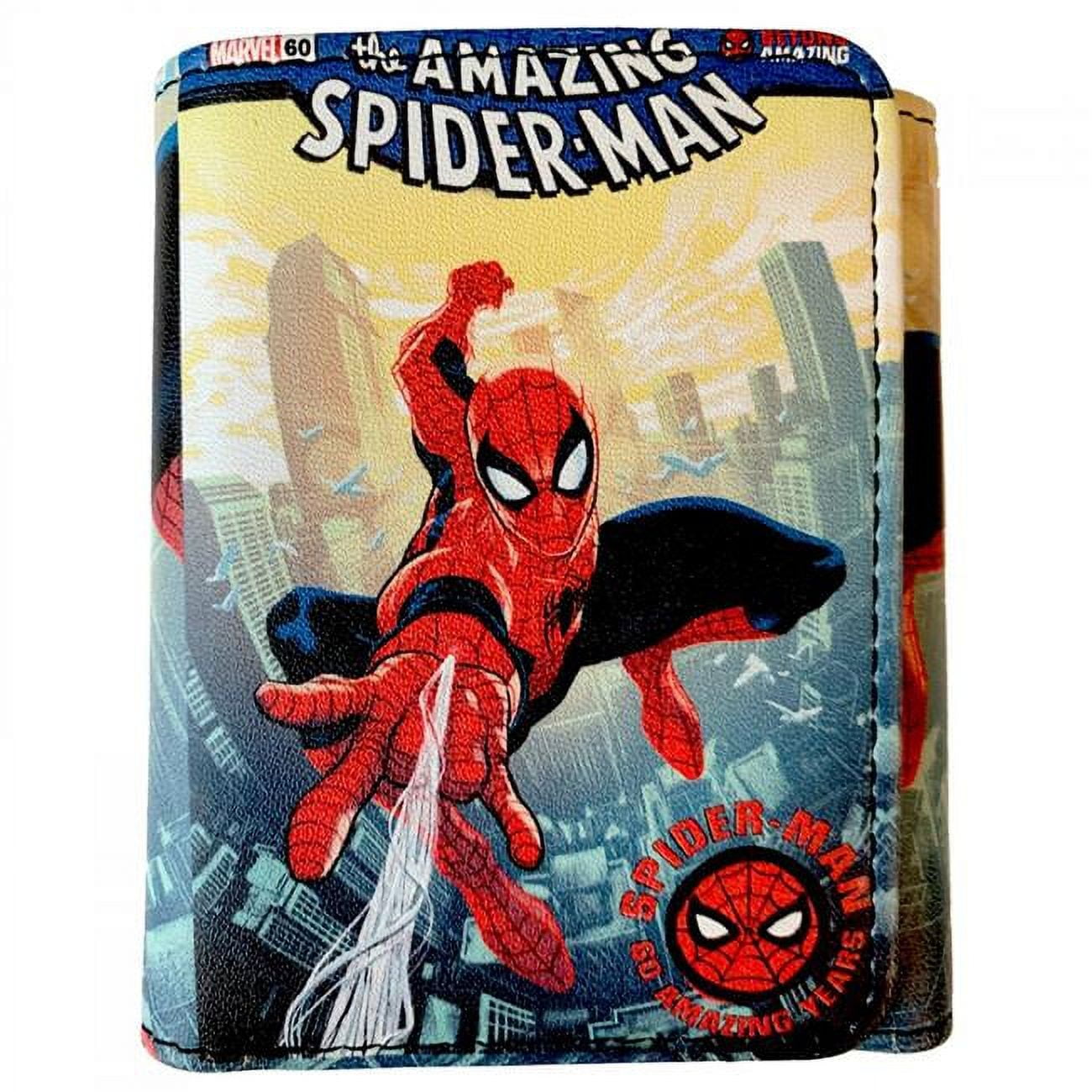 Spider-Man 862922 The Amazing Spider-Man City Skyline Trifold Wallet ...