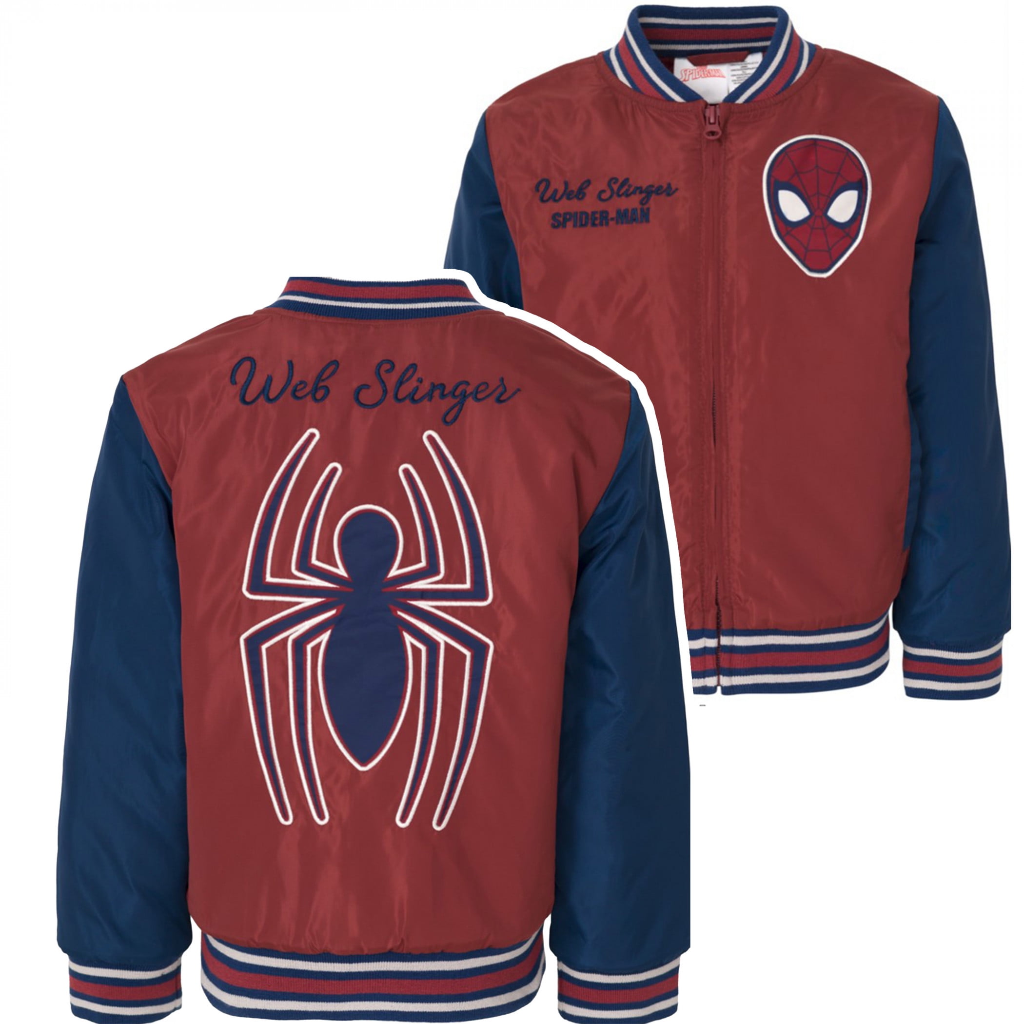 Spider-Man 872802-size7 Spider-Man Web Slinger Puffy Kids Varsity ...