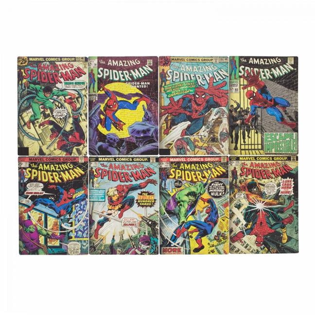 Spider-Man Classic Comic Book Covers Coaster Set - Walmart.com