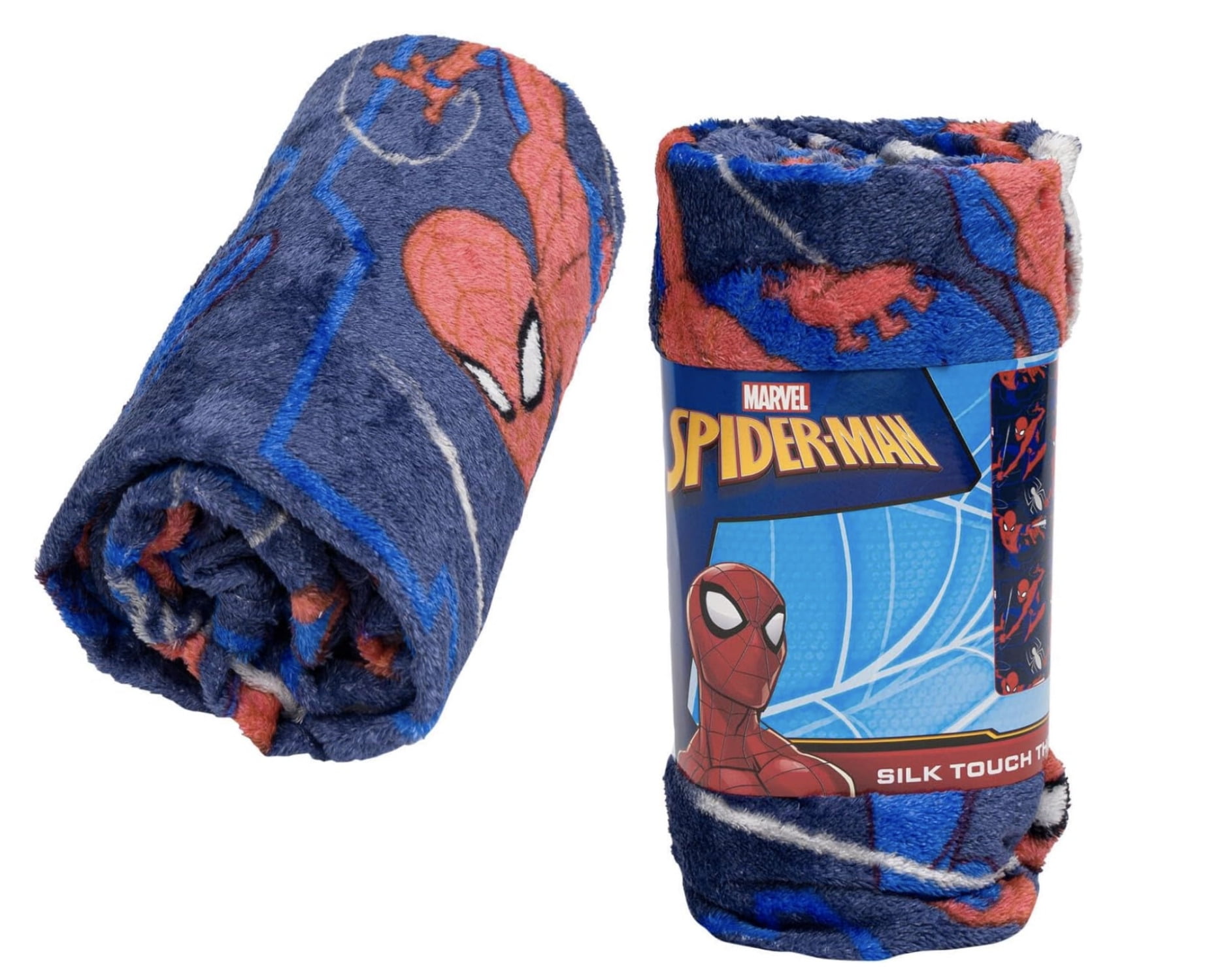 Spider-Man 875764 40 x 50 in. Spider-Man Web Collage Silk Touch Throw ...