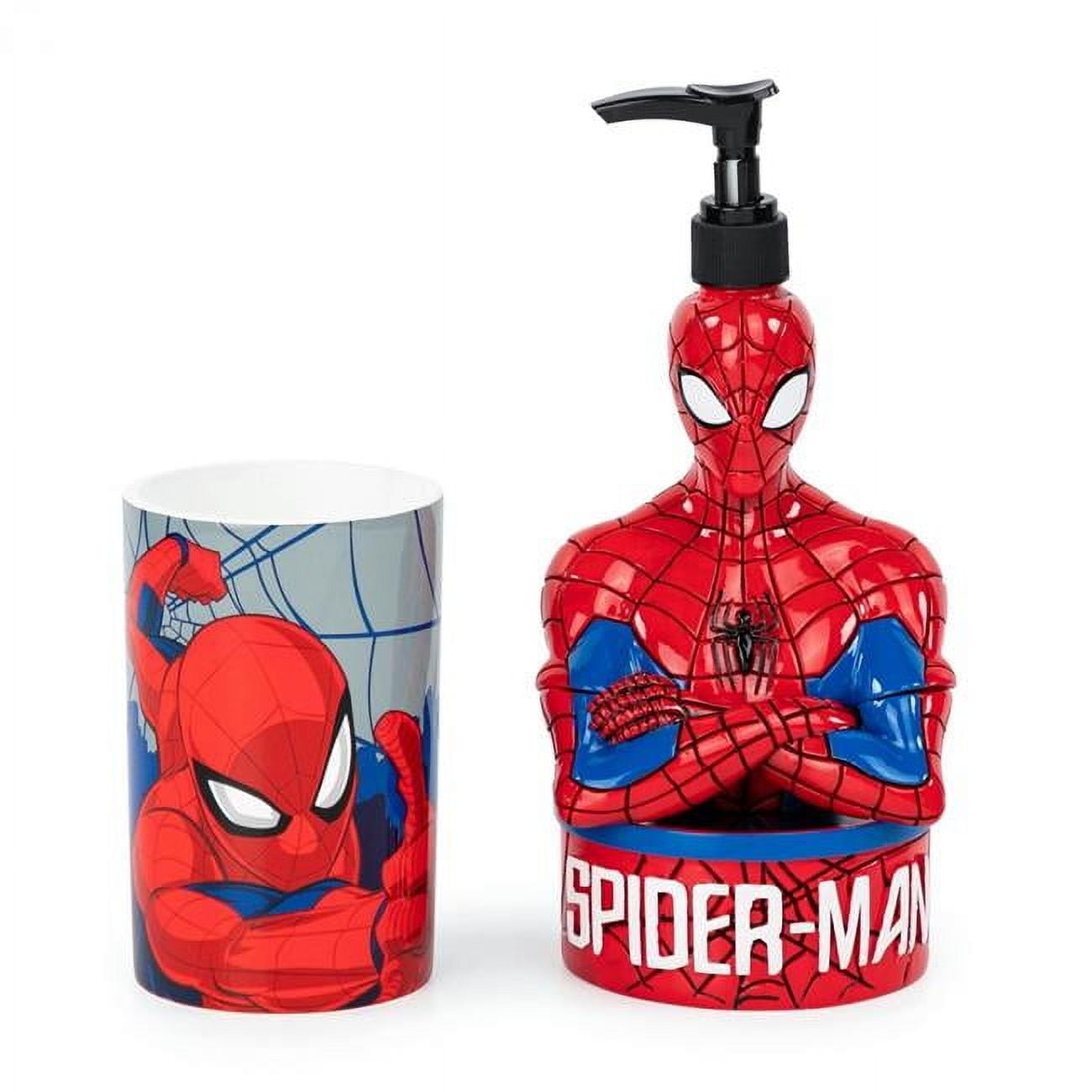 Spider-Man 884793 Spider-Man Lotion Pump & Bathroom Tumbler Set ...