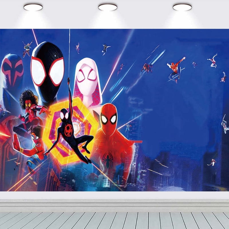 Spider Man Across the Spider Verse Backdrop Taspestry Wall Decor Banner ...