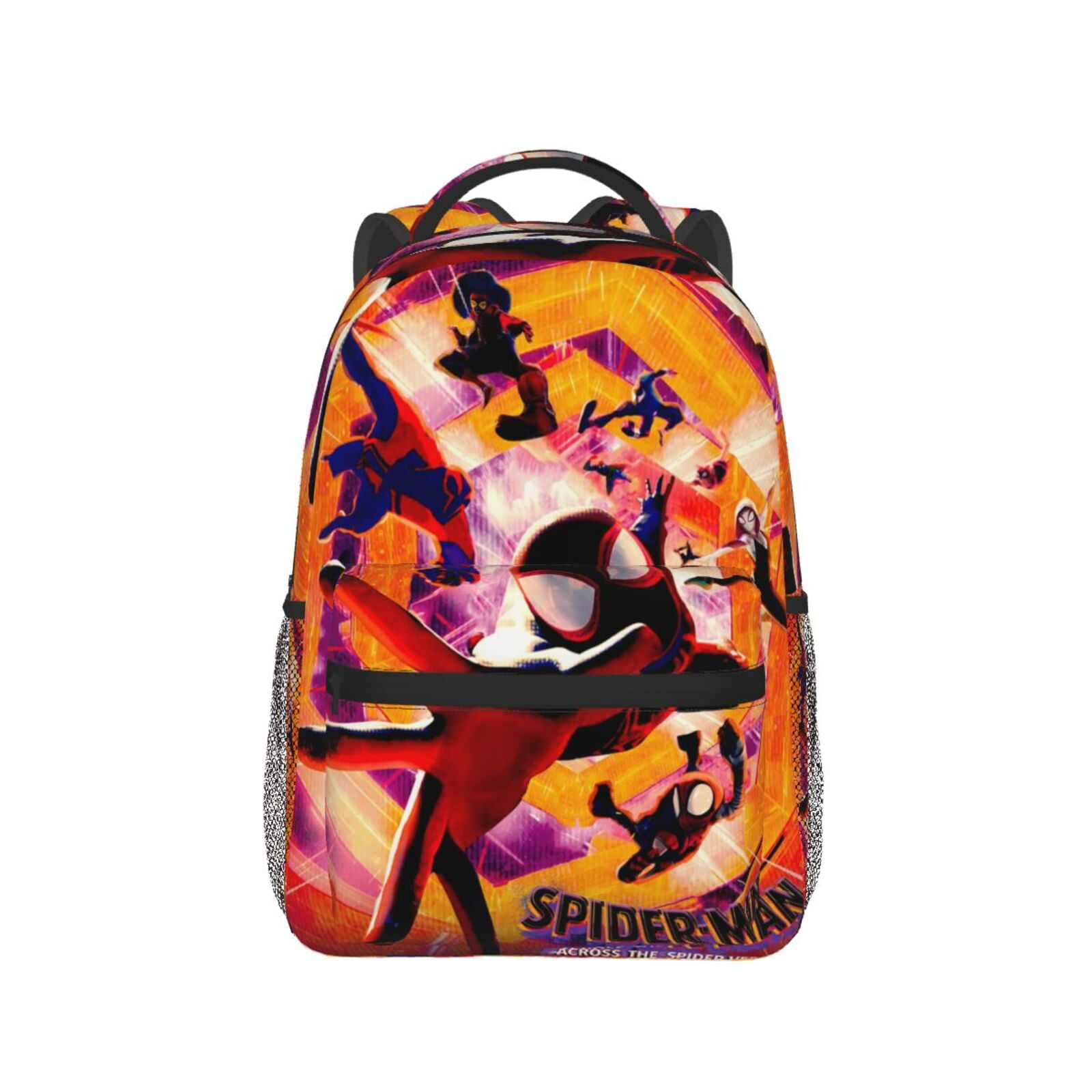 Spider-Man Across The Spider-Verse Backpack,Fabric & PVC Backpack with ...