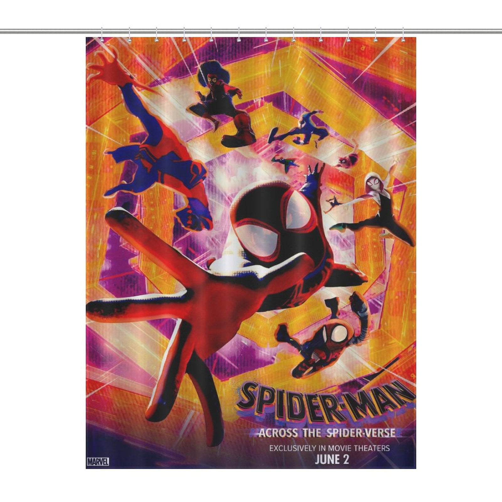 Spider-Man Across The Spider-Verse Shower Curtain,Shower Curtains for ...
