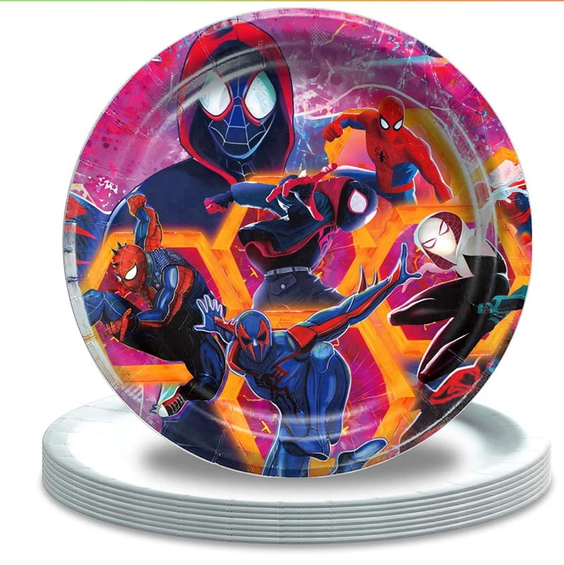 Spider Man Across the Spider Verse Birthday Decorations Plates Party ...