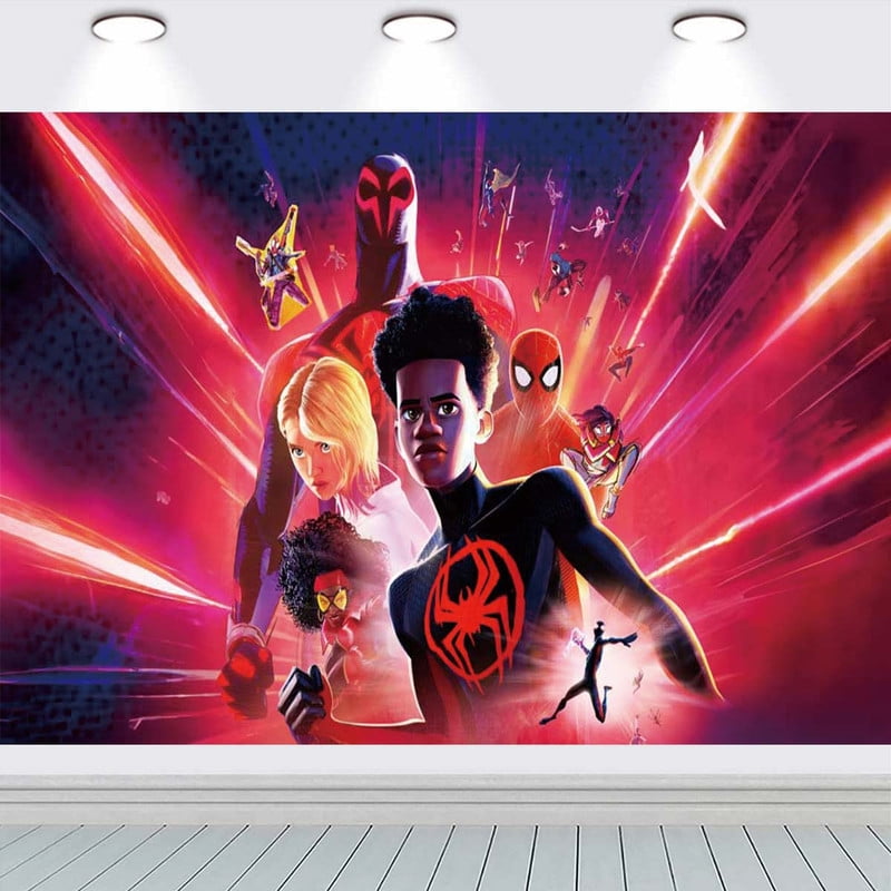 Spider Man Across the Spider Verse Birthday Party Supplies Banner ...