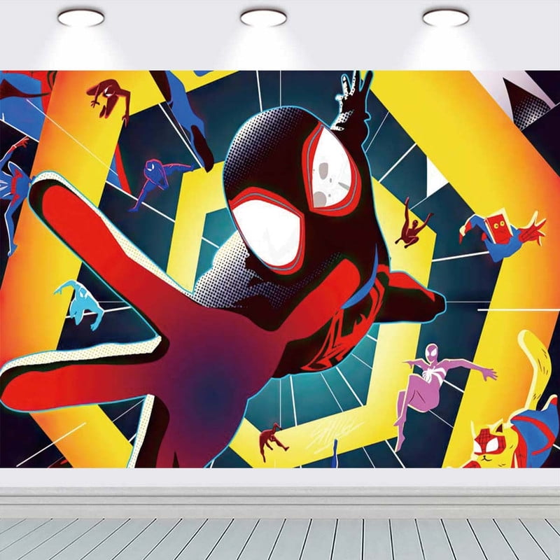 Spider Man Across the Spider Verse Taspestry Poster Banner Backdrop ...