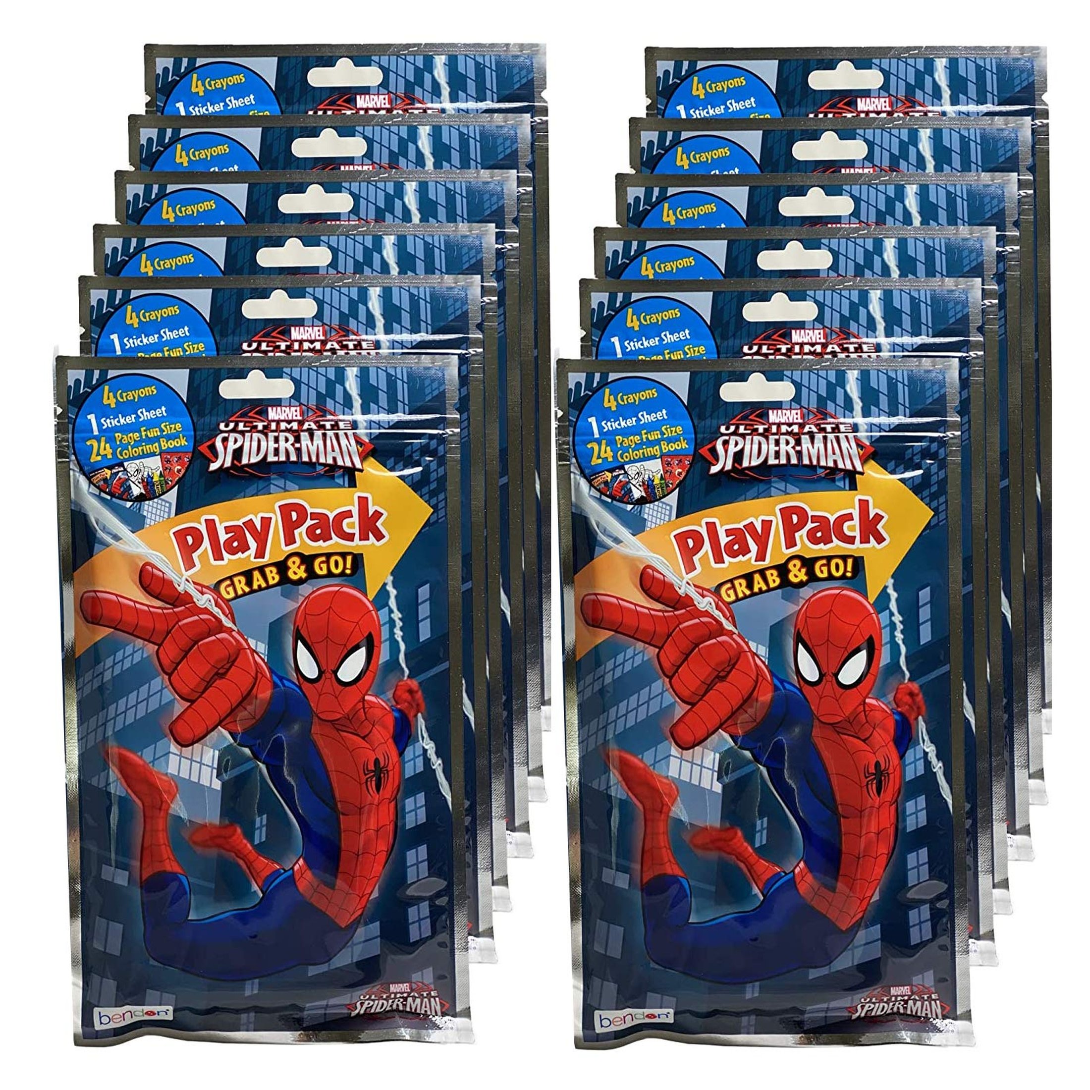 Spider-Man Adventure Packs - 12 Pack - Fun On-The-Go Playsets ...