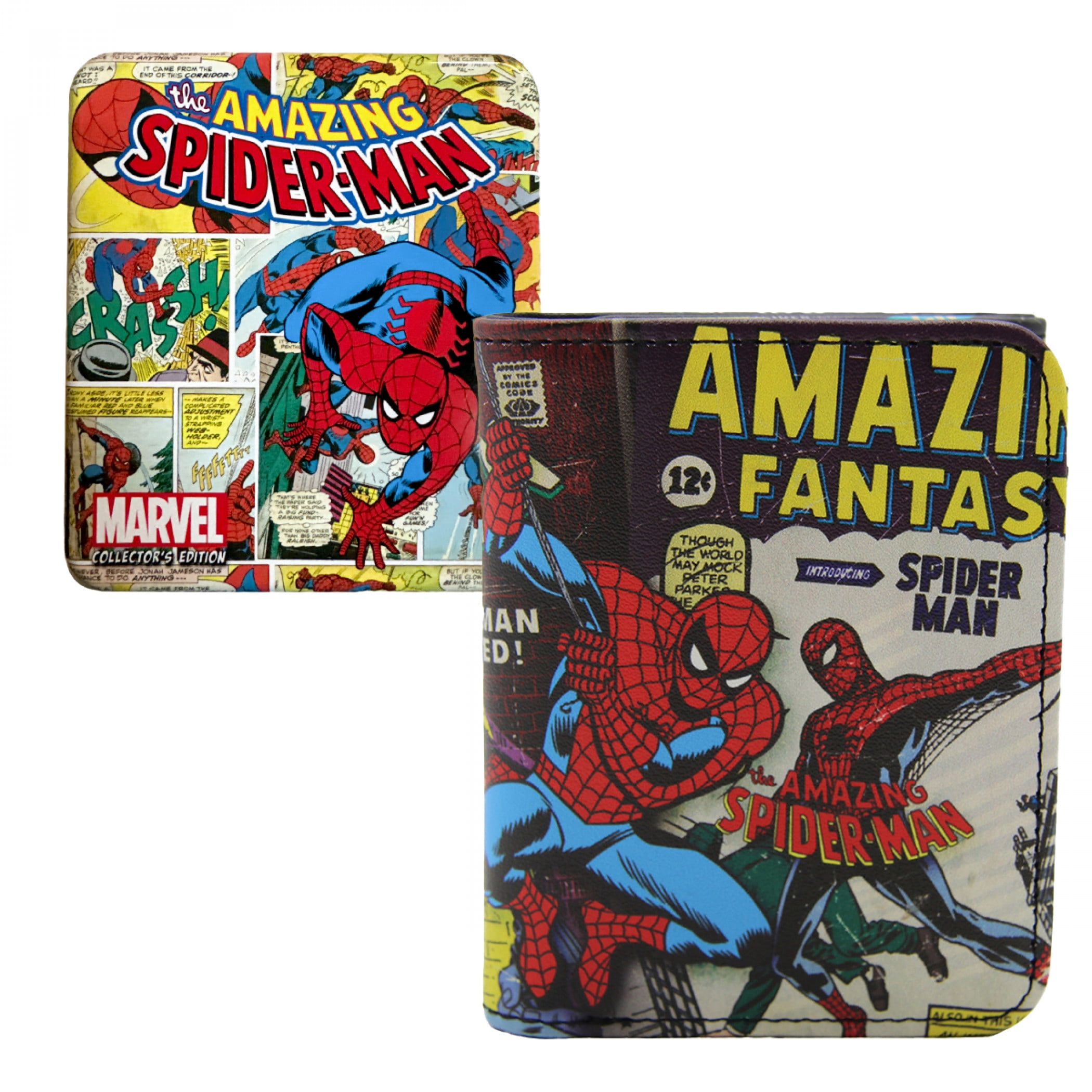 Spider-Man Amazing Fantasy Trifold Wallet in Collectors Tin - Walmart.com