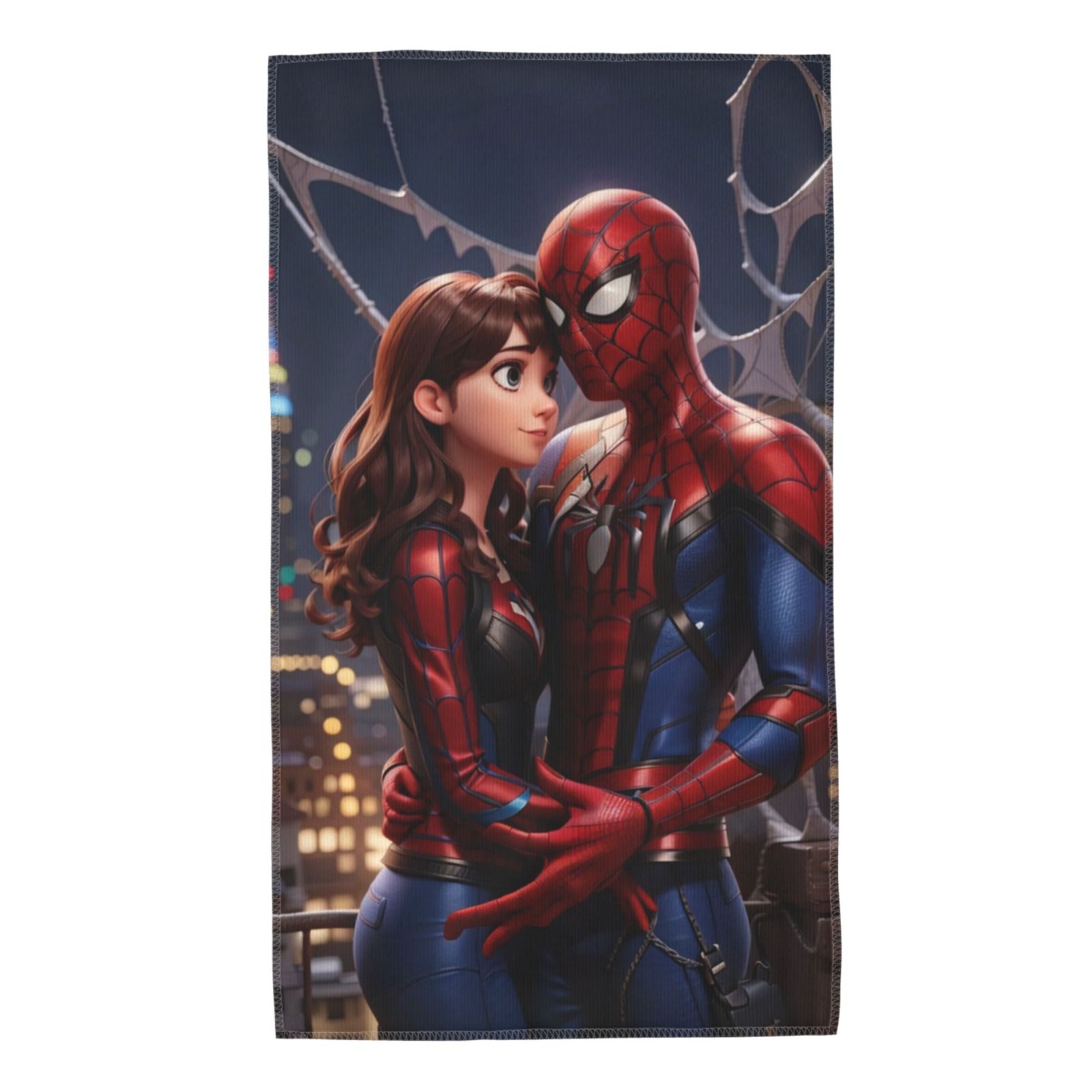 Spider-Man And Beauty Hand Towels for Bathroom,Face Towels Soft ...