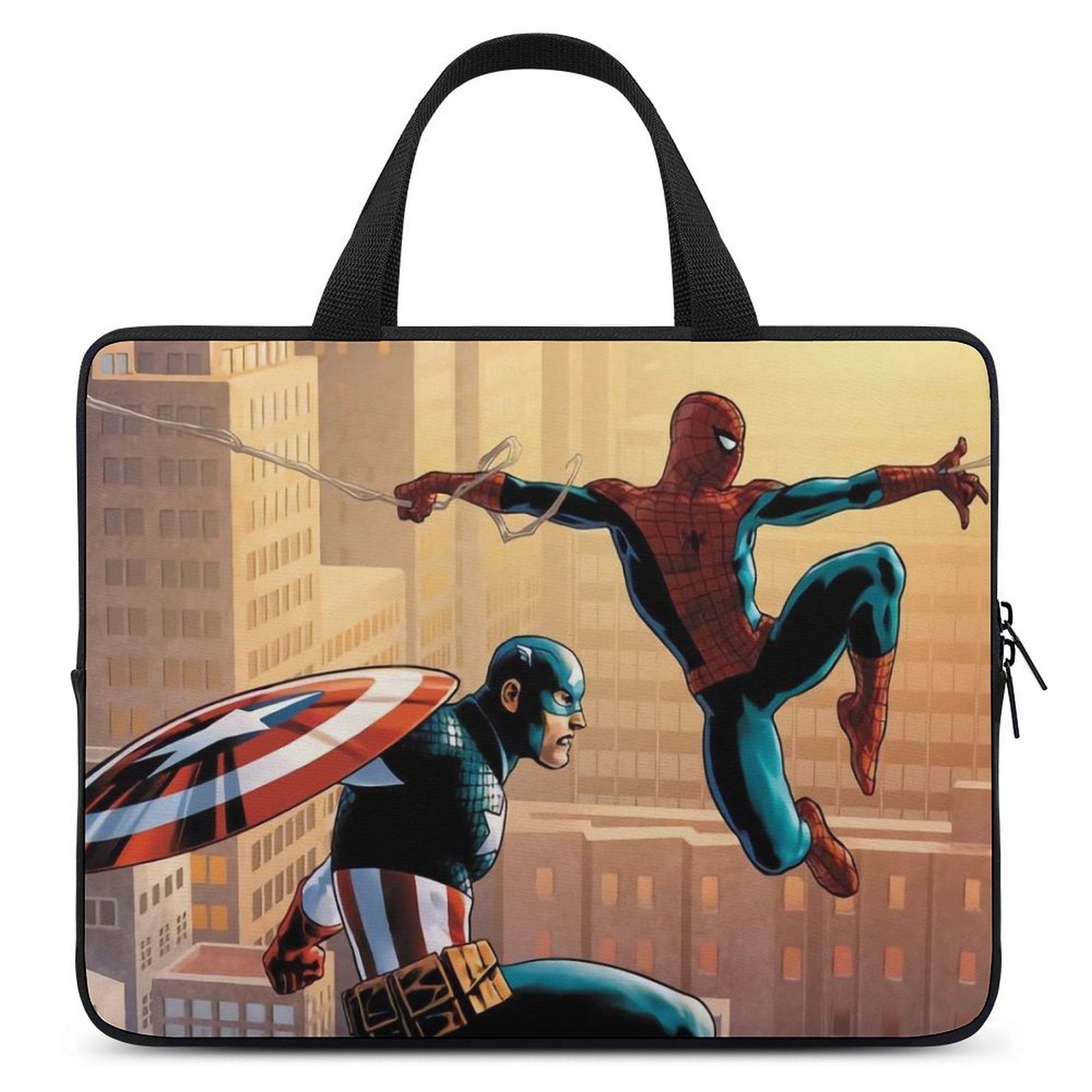 Spider-Man And Captain America Laptop Bag for Women Men 13 Inch,Laptop ...