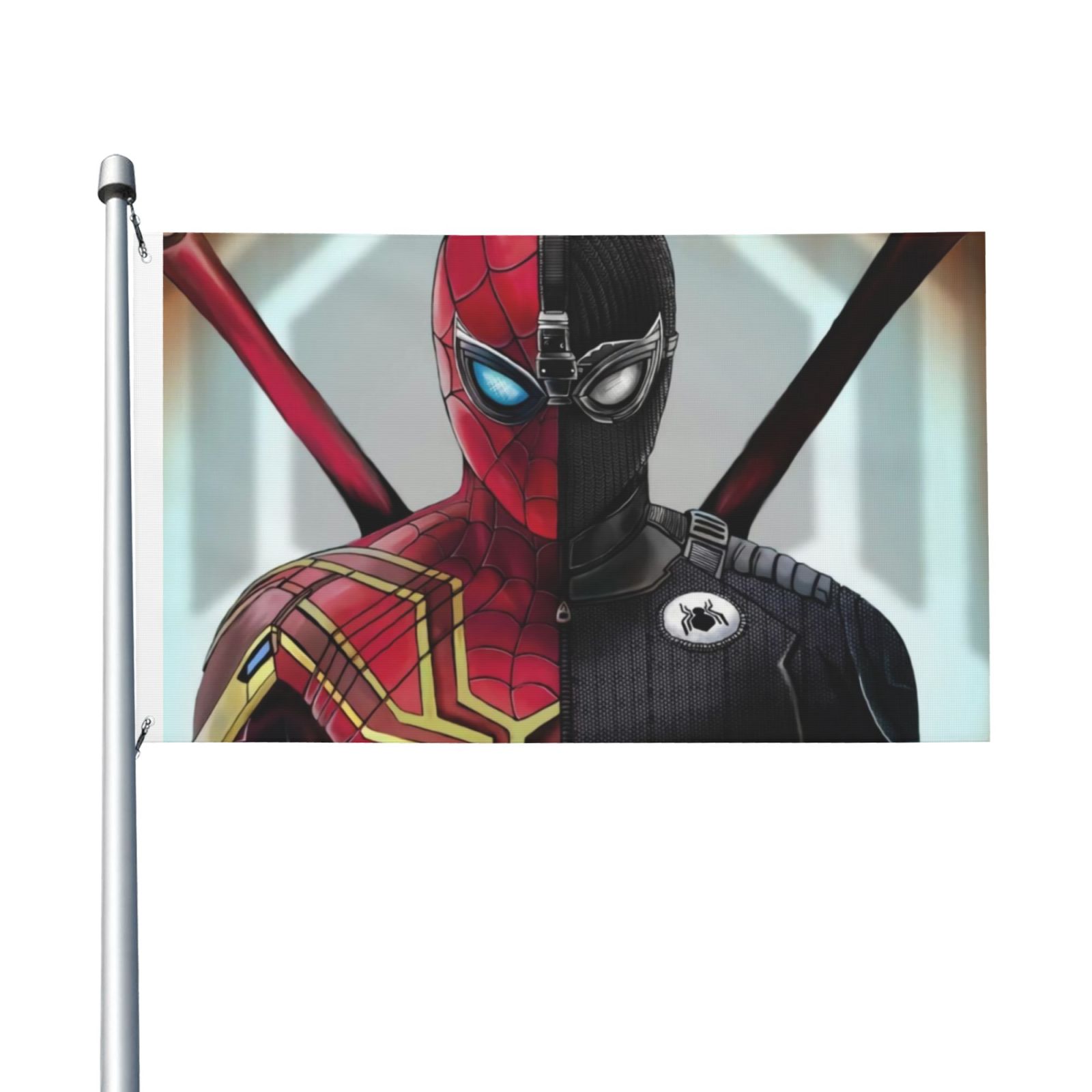 Spider-Man And Deadpool 3x5ft Face Flag Fade Proof Holiday Fall Flag ...