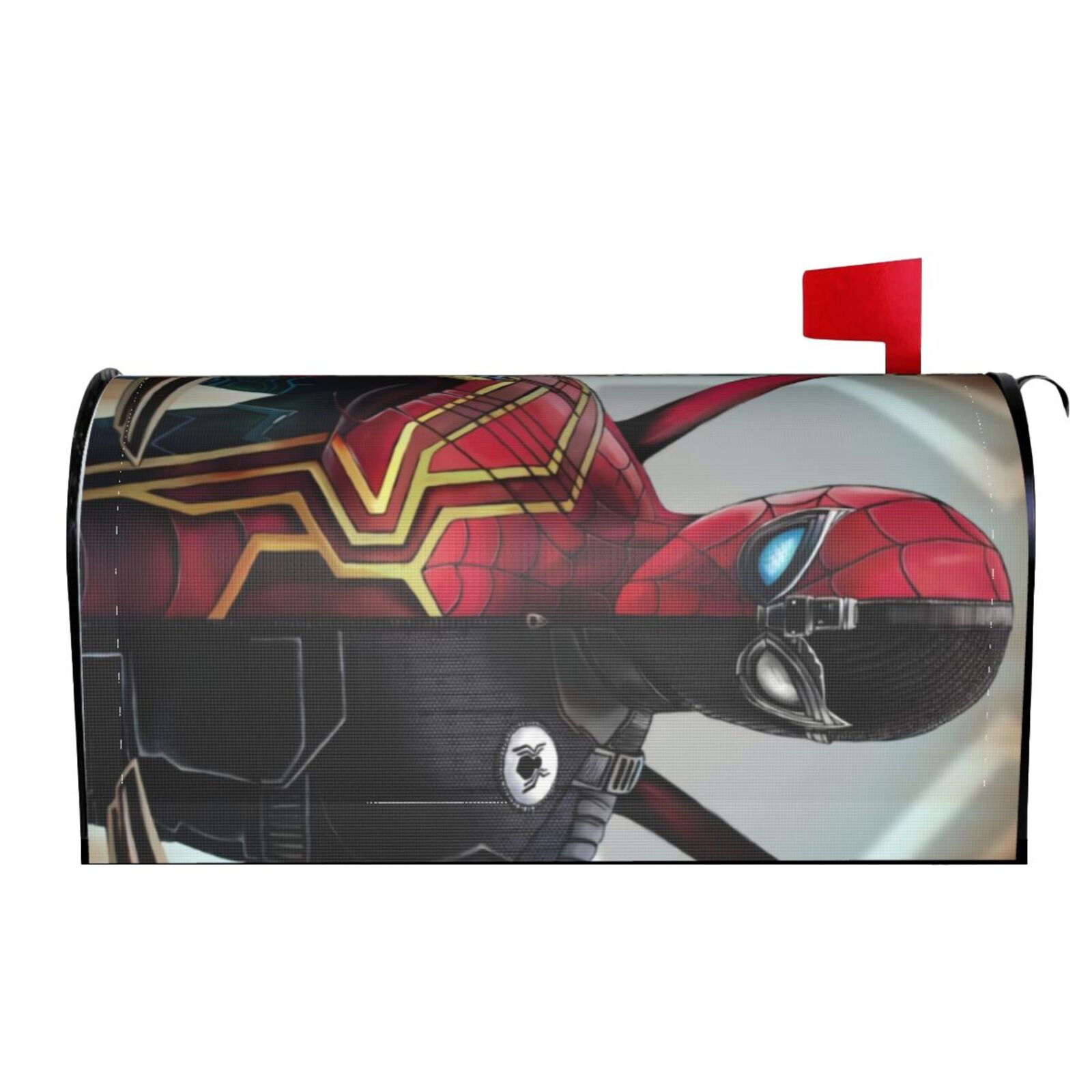 Spider-Man And Deadpool Cartoon Character Mailbox Cover Magnetic ...