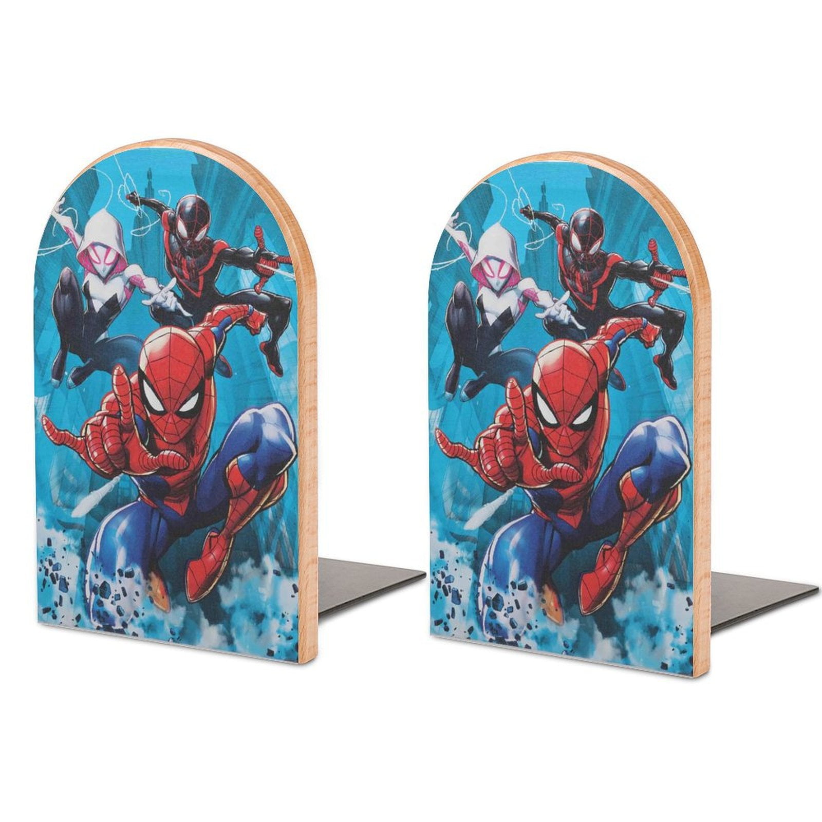 Spider-Man And Friends Book Ends,BookEnds Supports for Bookrack Desk ...