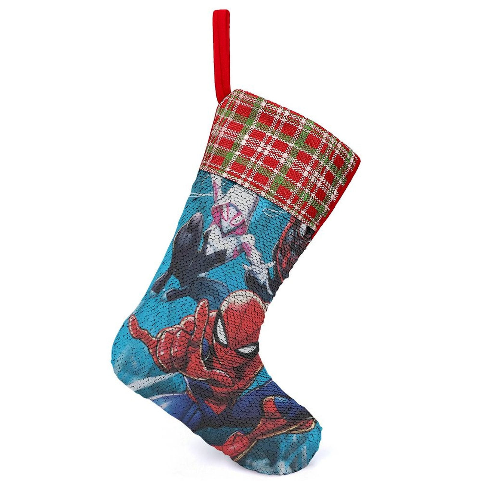 Spider-Man And Friends Christmas Stockings,Reversible Color Changing ...