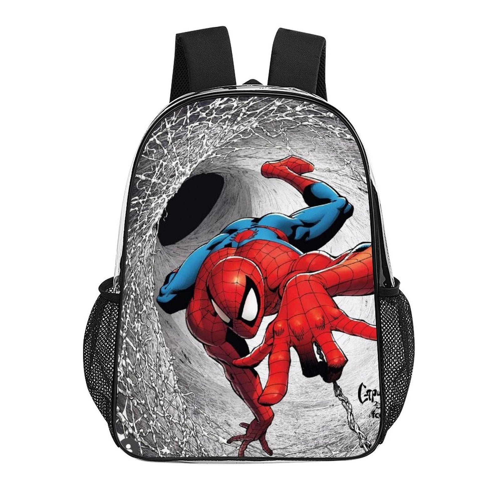 Spider-Man And Spider Web 17 Inch Clear PVC Backpack, Transparent ...