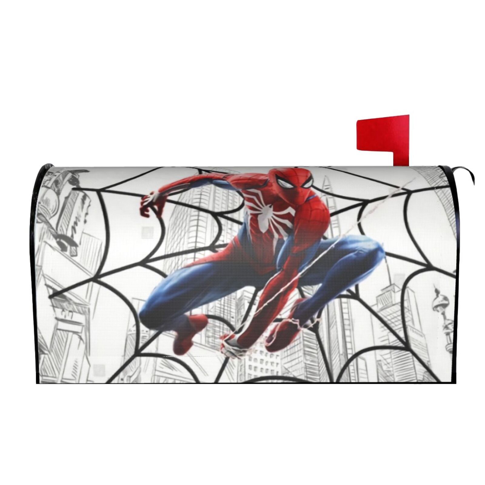 Spider-Man And Spider Web23 Cartoon Character Mailbox Cover Magnetic ...