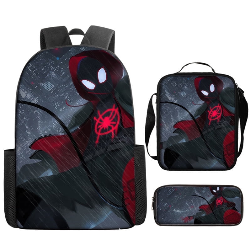 Spider-Man Anime Backpack Set 3 Pieces with Shoulder Bag and Pencil ...