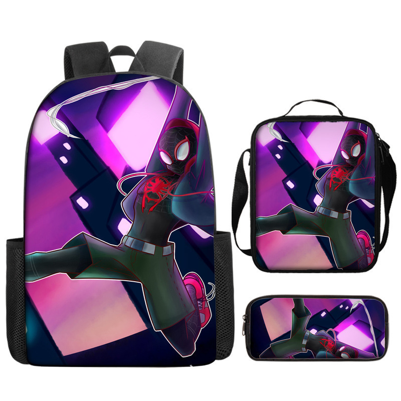 Spider-Man Anime Backpack Set 3 Pieces with Shoulder Bag and Pencil ...