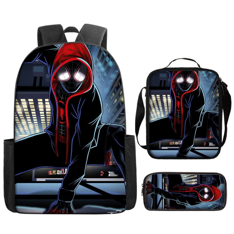 Spider-Man Anime Backpack Set 3 Pieces with Shoulder Bag and Pencil ...