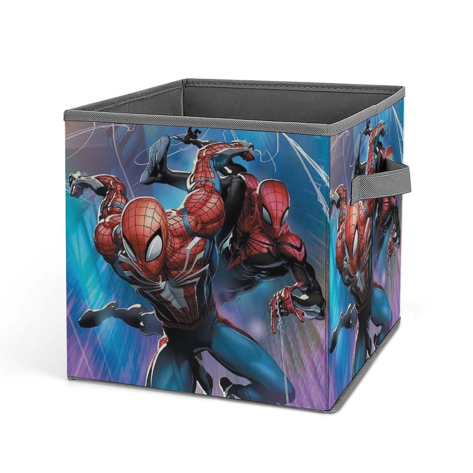 Spider Man Anime Cartoon Cube Storage Bins, 10.6 Cube Storage Organizer ...