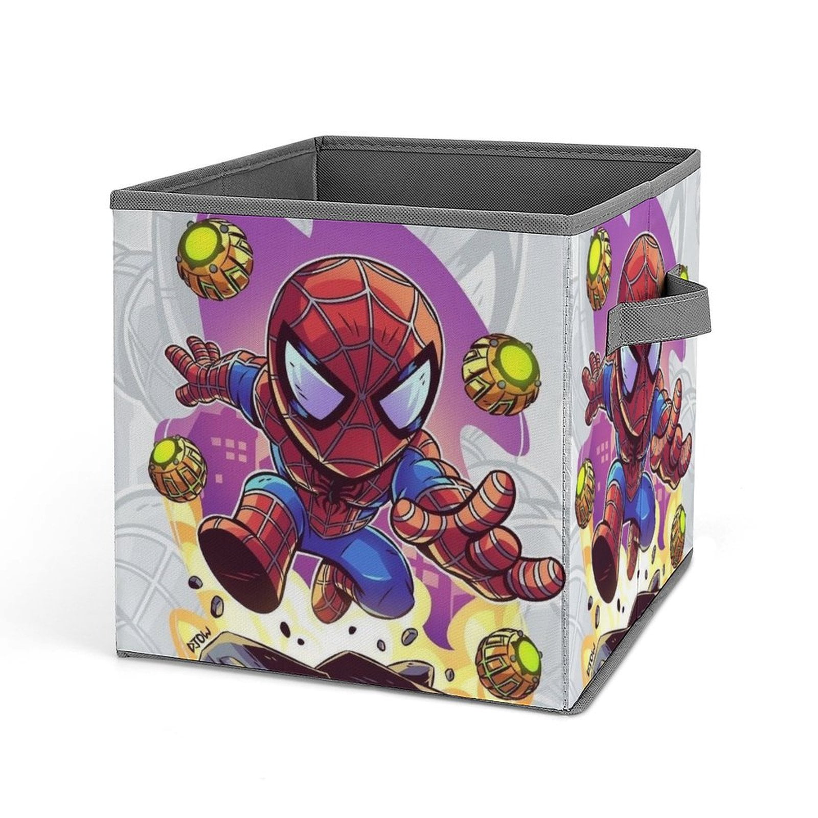 Spider Man Anime Cartoon Cube Storage Bins for Shelves, Storage Cubes ...
