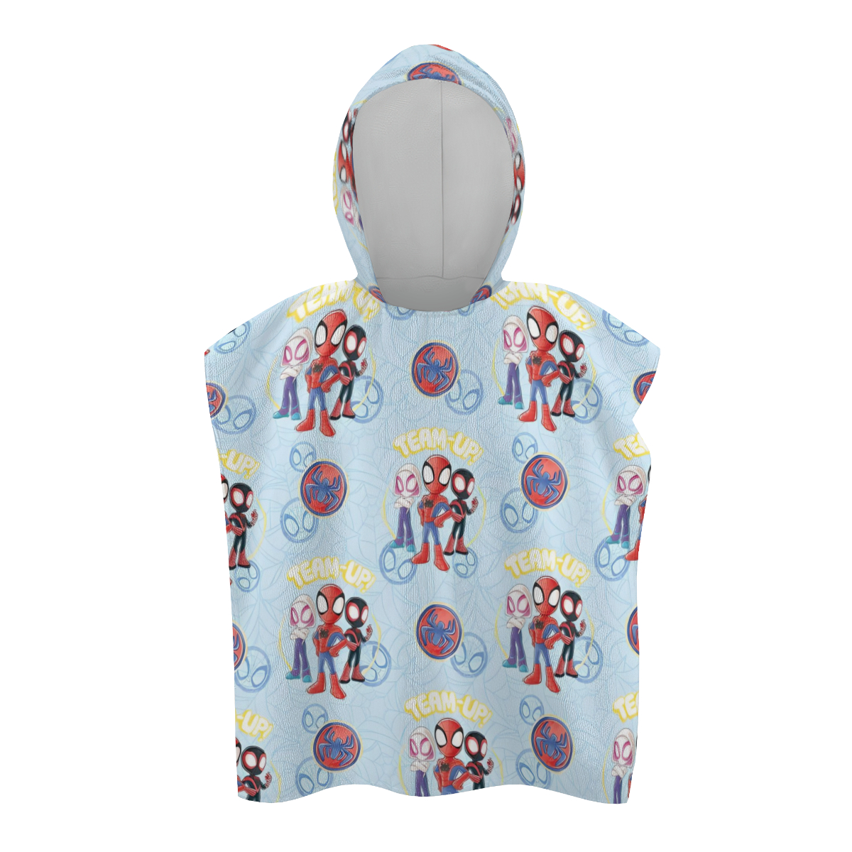 Spider Man Anime Kids Soft Hooded Bath Robe Kids Warm Gamer Robe ...