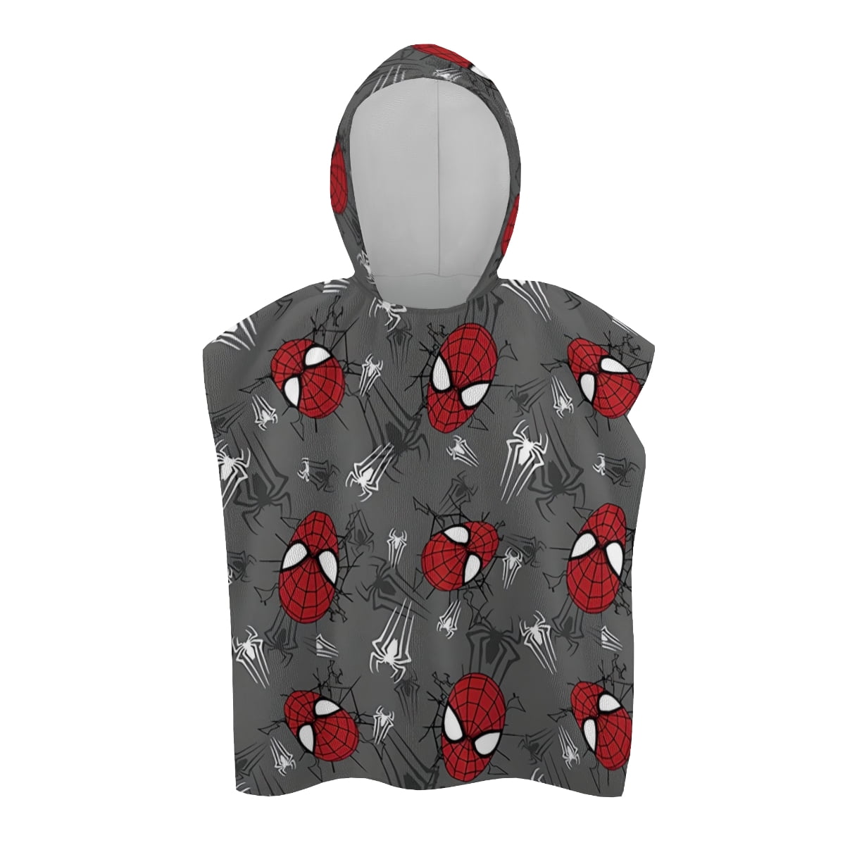 Spider Man Anime Kids Soft Hooded Bath Robe Kids Warm Gamer Robe ...