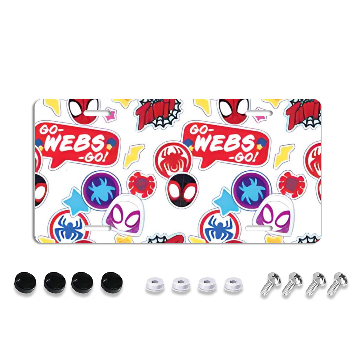 Spider Man Anime License Plate Cover Personalized Car License Plate ...