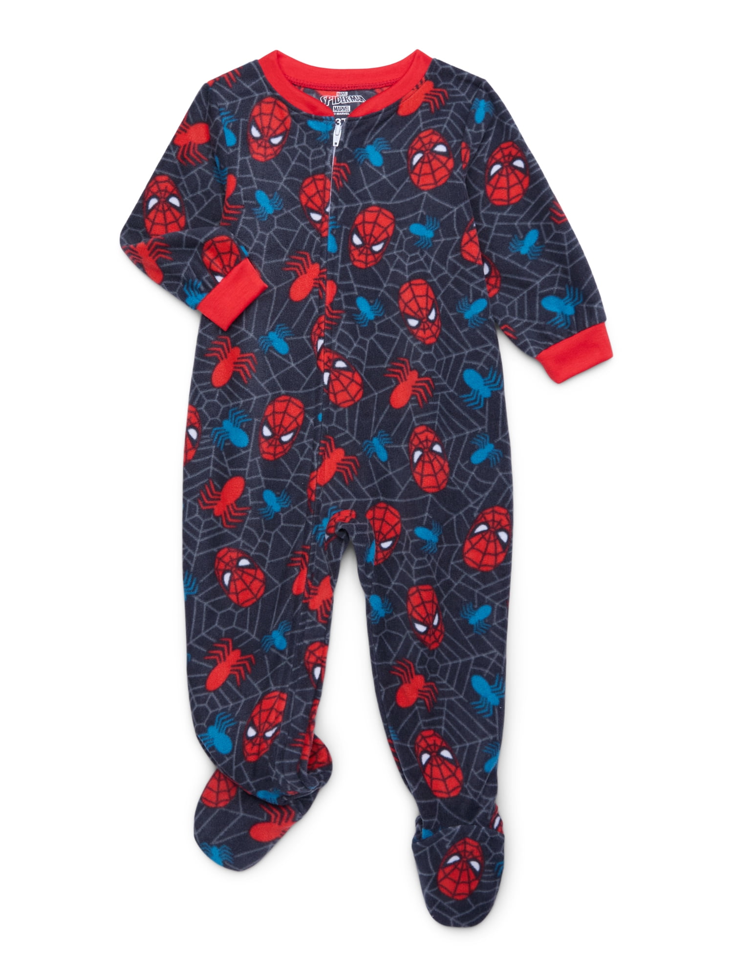 Spider-Man Baby Boys and Toddler Boys Blanket Sleeper Pajamas, One ...